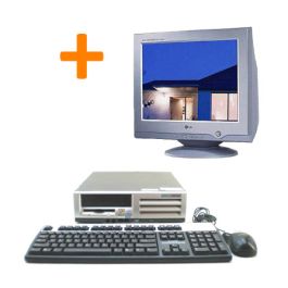 HP Compaq Evo D510 SFF + Ecran CRT 15" - Pc de bureau complet occasion ...
