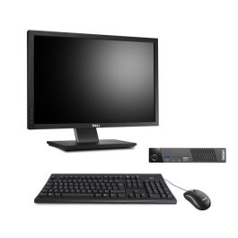 Pc reconditionné Lenovo ThinkCentre M73 USFF + Ecran 22'' - i3 - 8Go ...