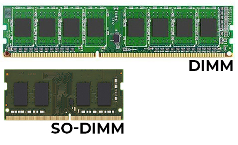 Différences entre mémoire vive DIMM et SO-DIMM